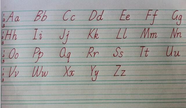 26个英文字母_大小写笔顺_字母表 - 考试集在线工具